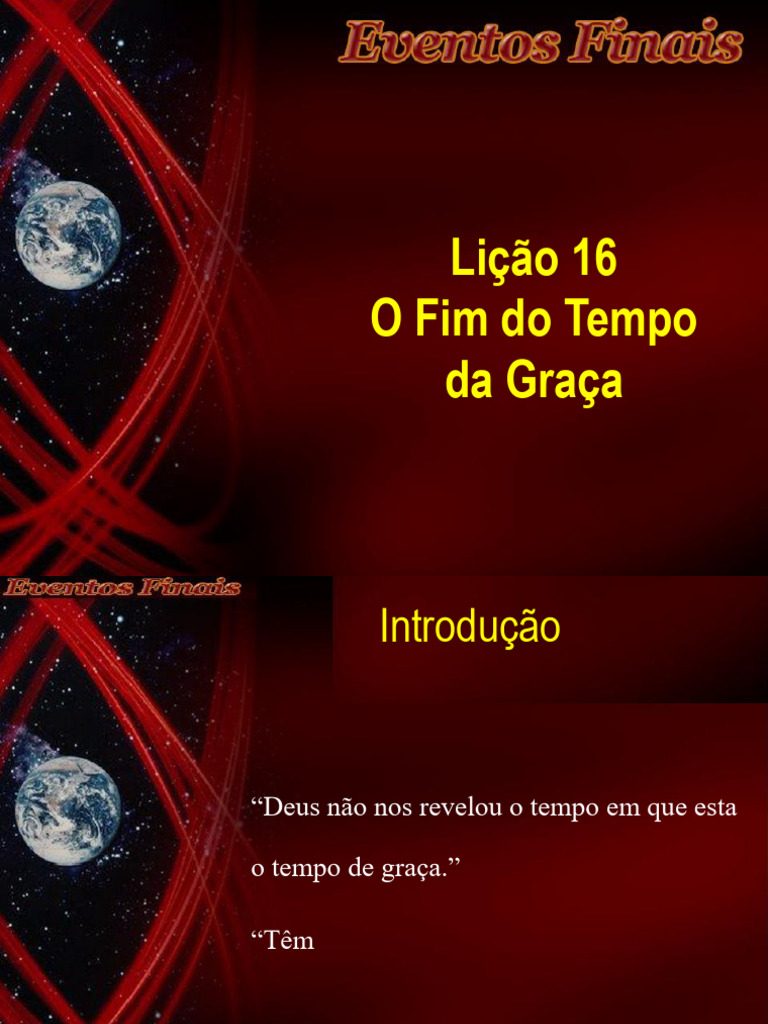 16 - Eventos Finais - o Fim Do Tempo Da Graça | PDF | Graça no ...