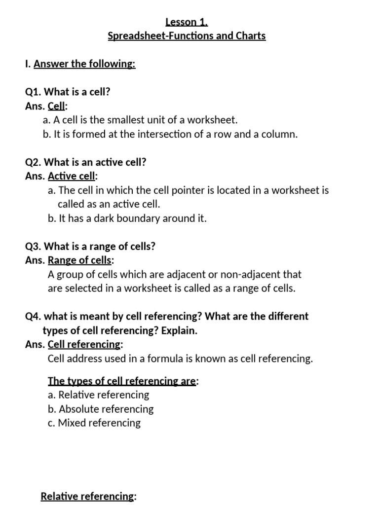 Spreadsheet Functions and Charts 1750770855 | PDF | Microsoft Excel ...