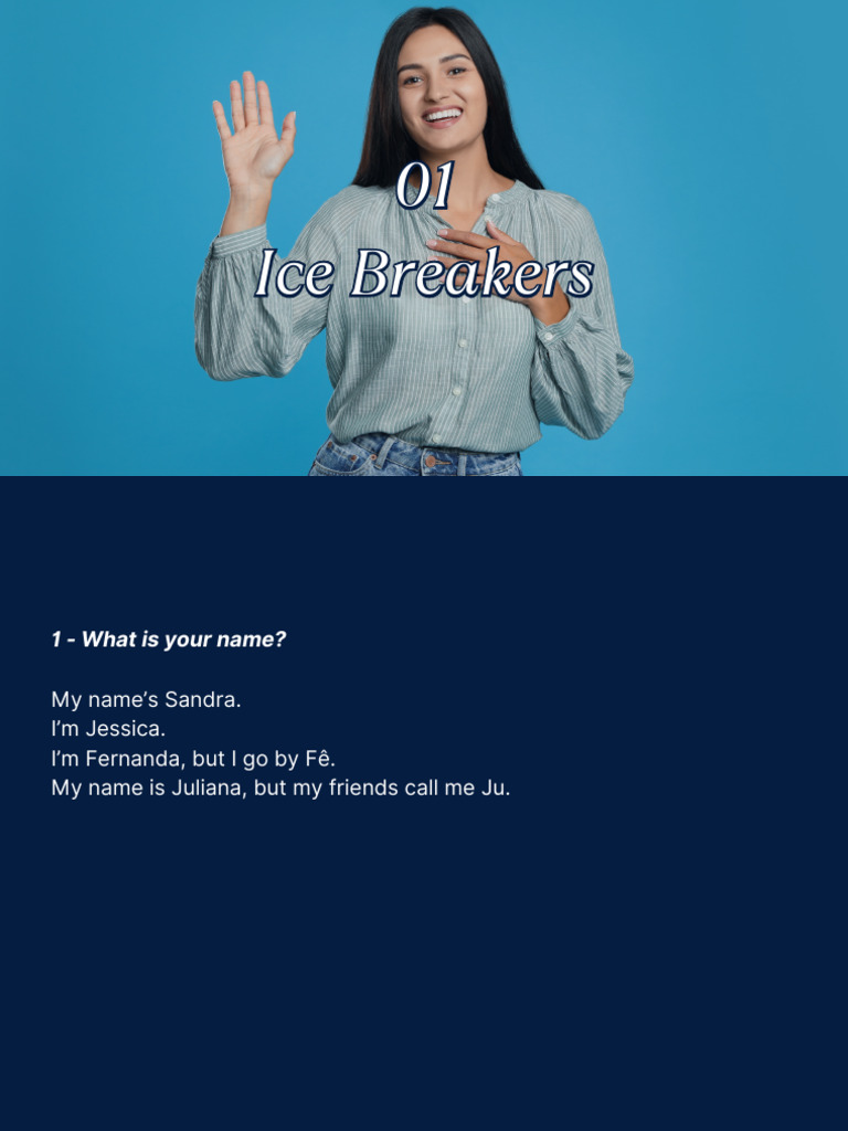 Aula de Inglês - Ice Breakers | PDF