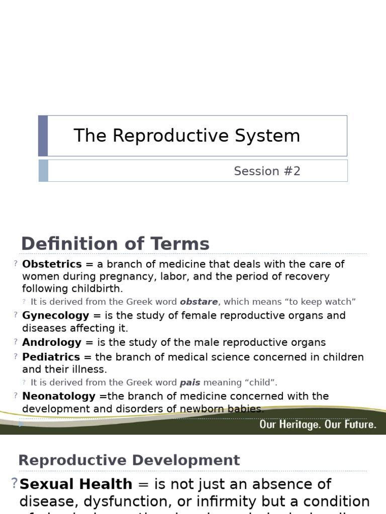 OB1 Module 2 Nursing Role in Reproductive and Sexual Health - Female ...