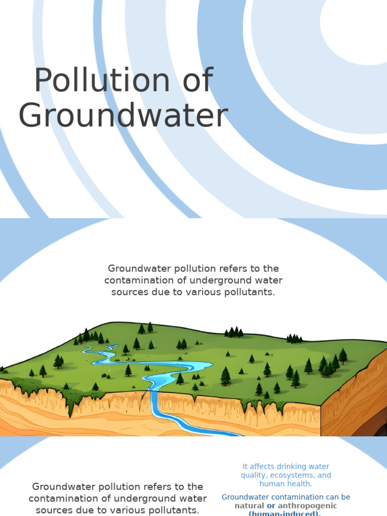 Geology Right Final | PDF | Water Pollution | Groundwater