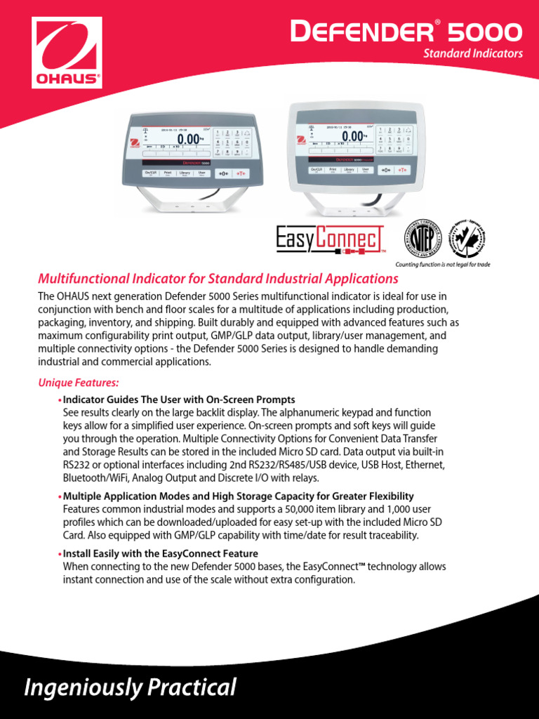 Defender 5000 DS US Indicators 80775451 | PDF | Pound (Mass ...