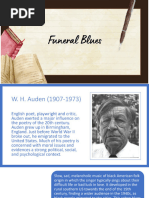 "Funeral Blues" Poem Analysis | PDF | Grief | Poetry
