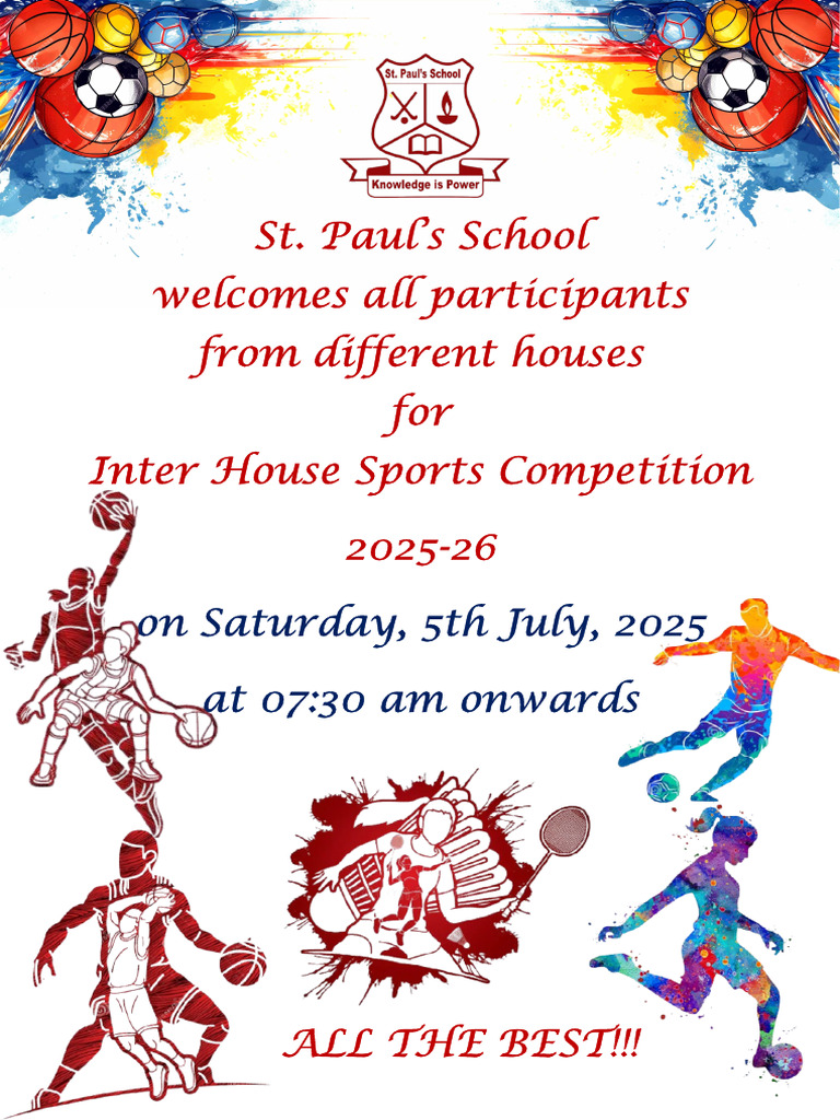 Inter House Sports Competition 2025-26 | PDF