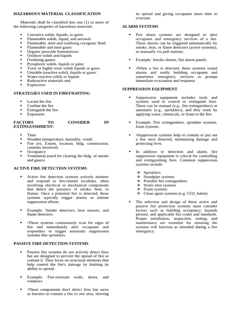 Hazardous Material Classification | PDF | Fire Sprinkler System | Fires
