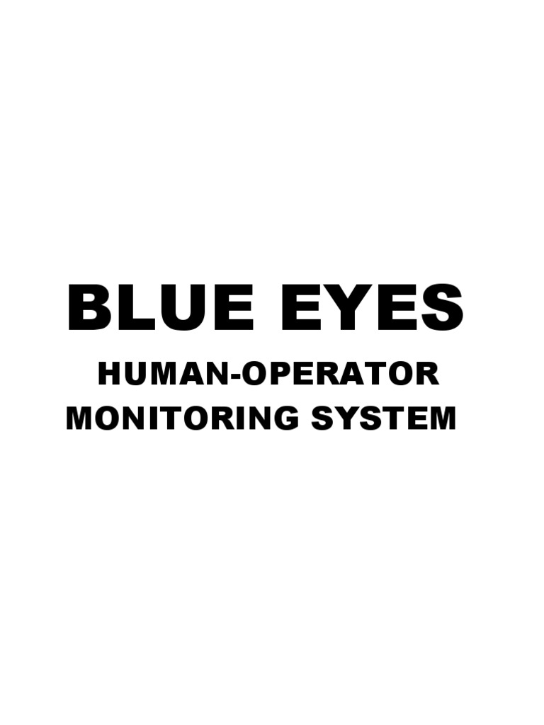 Blue Eyes Technology | PDF | Bluetooth | Data Acquisition