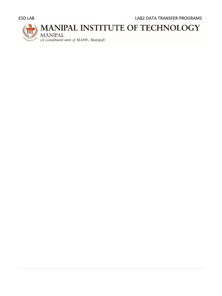 ESD LAB MANUAL | PDF | Analog To Digital Converter | Assembly Language