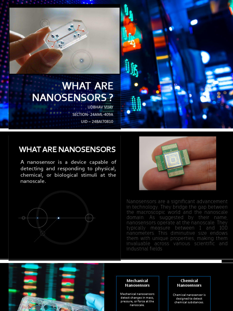Engg Phy - What Are Nanosensors PDF | PDF | Monitoring (Medicine) | Applied And ...