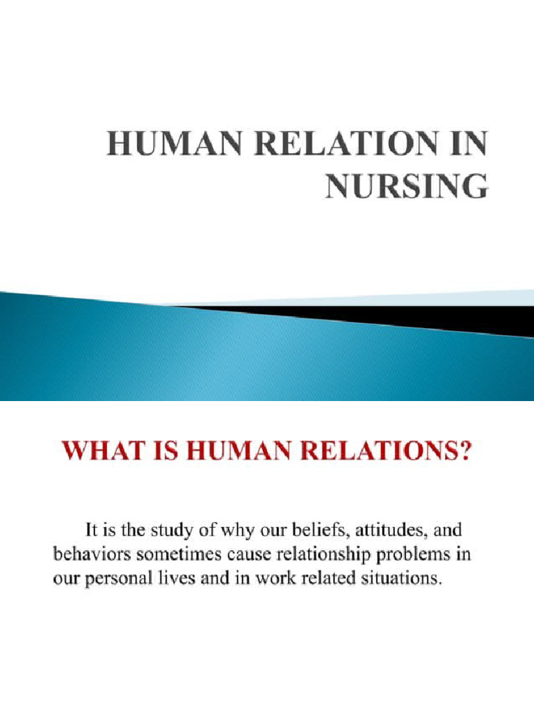 Human Relations | PDF