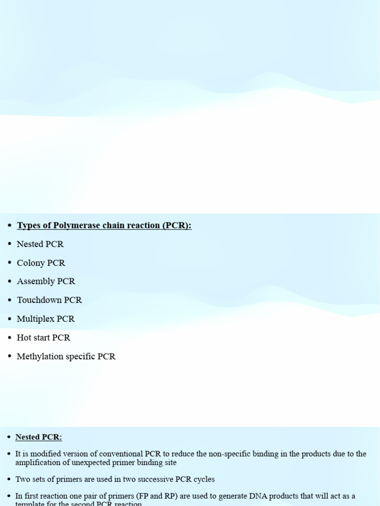 PCR and CDNA Cloning | PDF | Polymerase Chain Reaction | Complementary Dna
