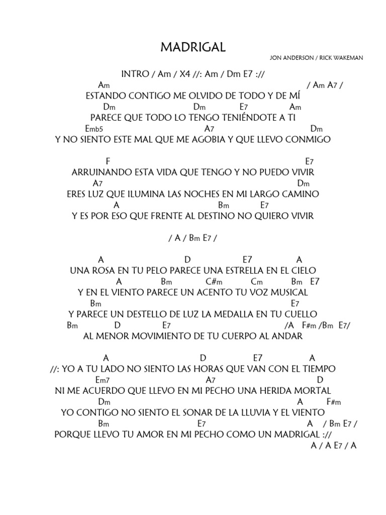 Madrigal | PDF