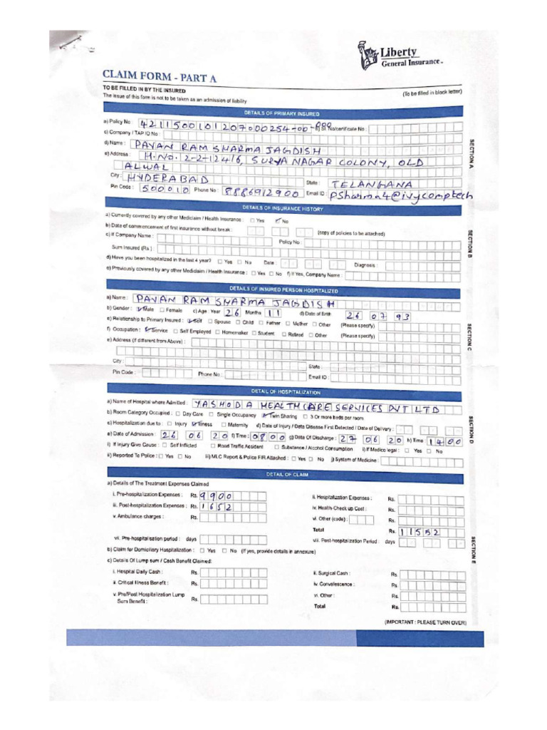 Claim Form Compressed | PDF