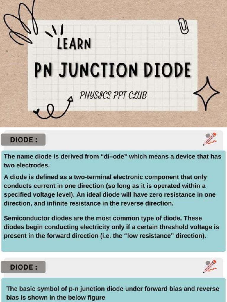 P-N Junction Diode | PDF