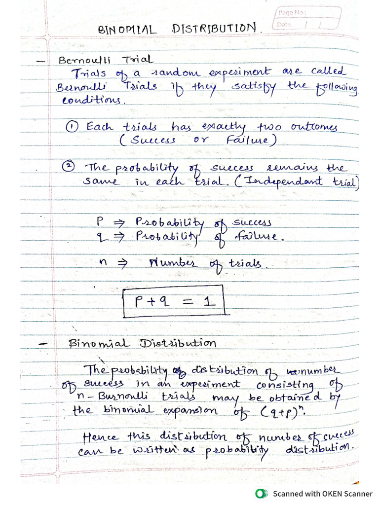 Binomial Distribution | PDF
