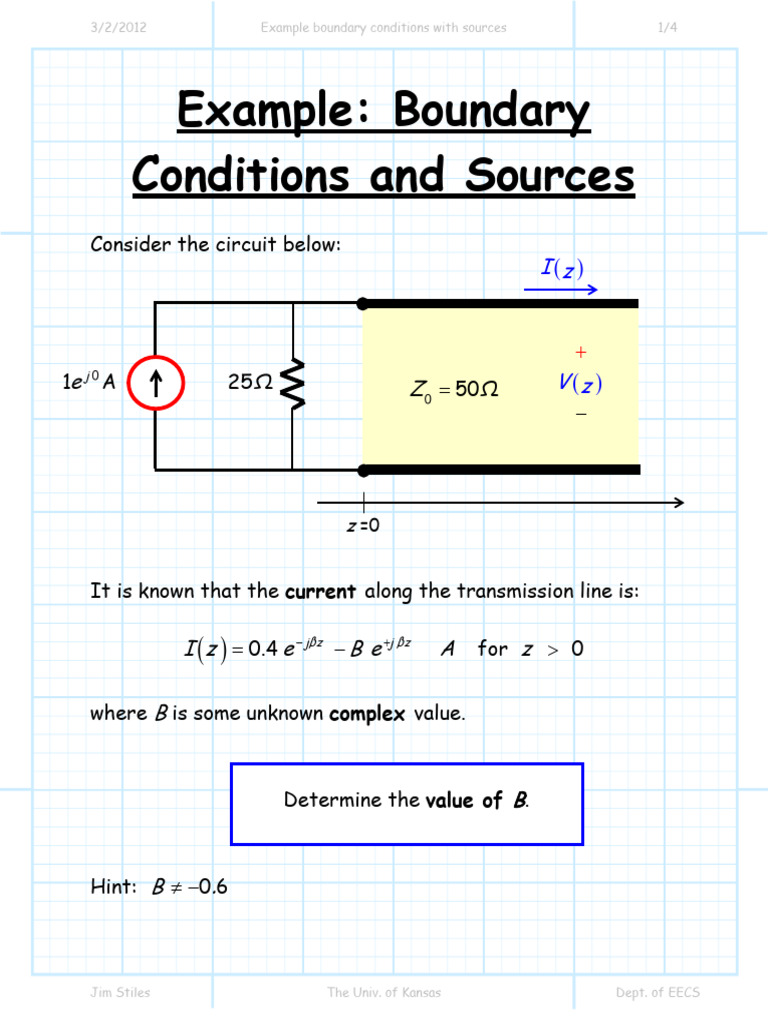 Example Boundary Conditions With Sources | PDF | Computer Engineering ...