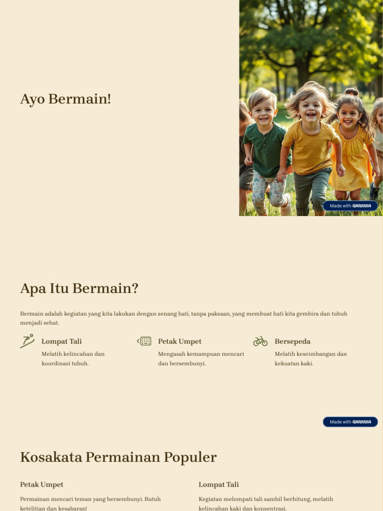 Ayo Bermain | PDF