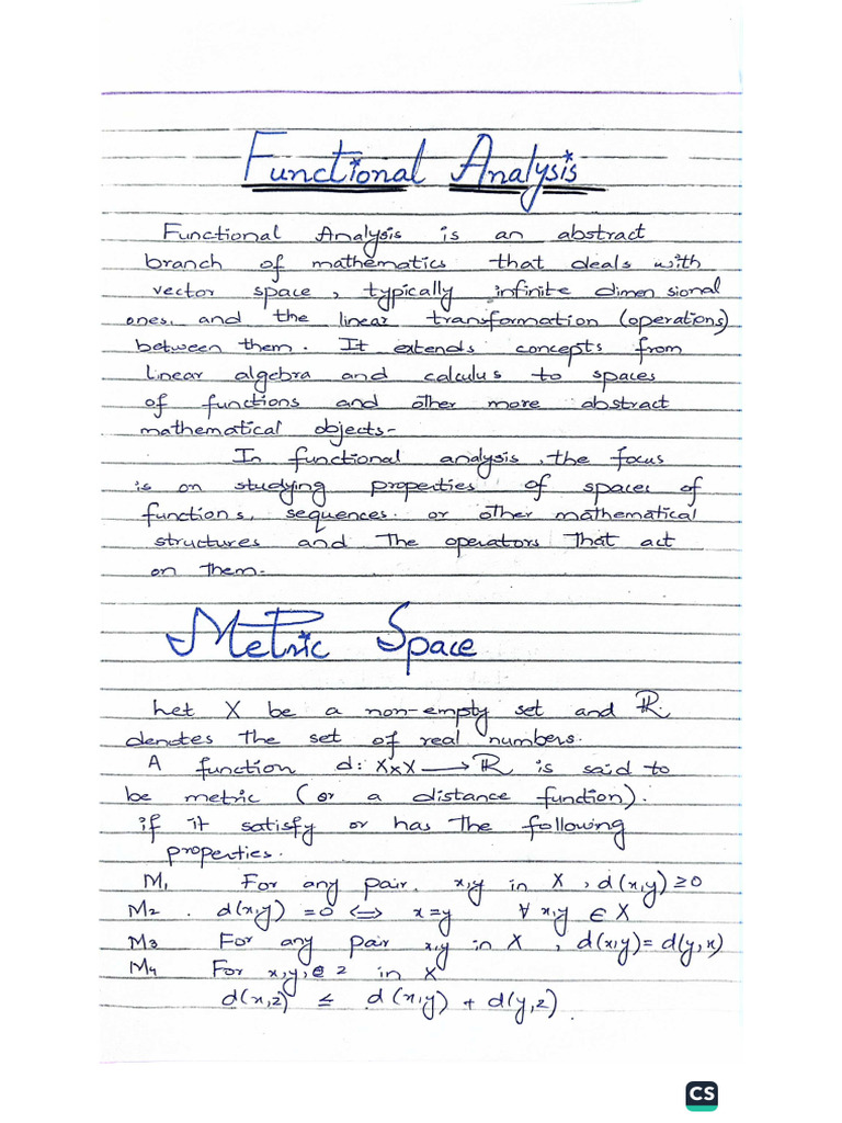 Functional Analysis | PDF