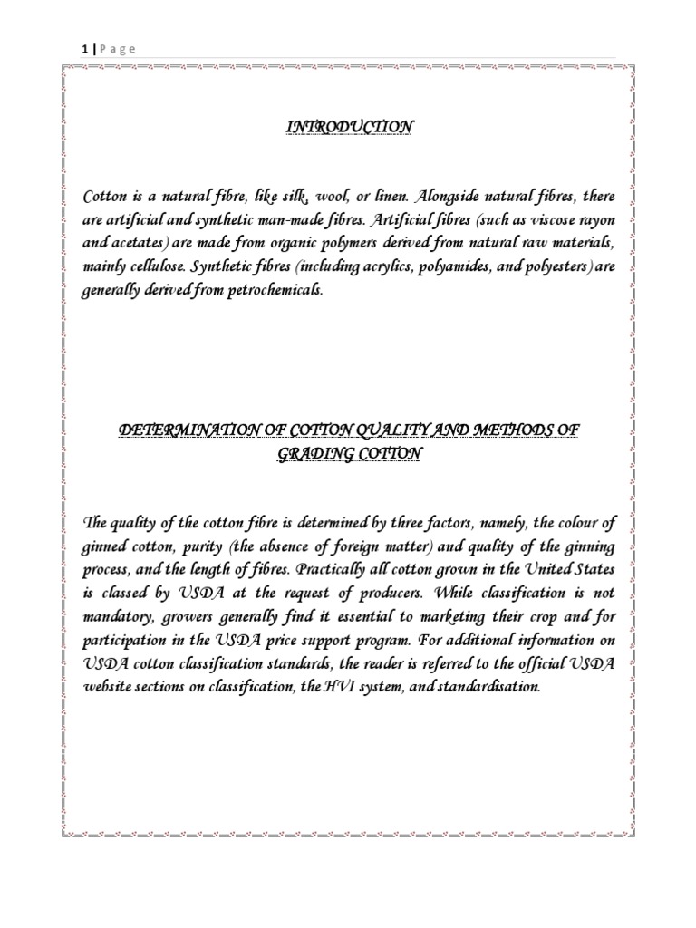 Universal Cotton Grading-109 | PDF | Synthetic Fiber | Cotton