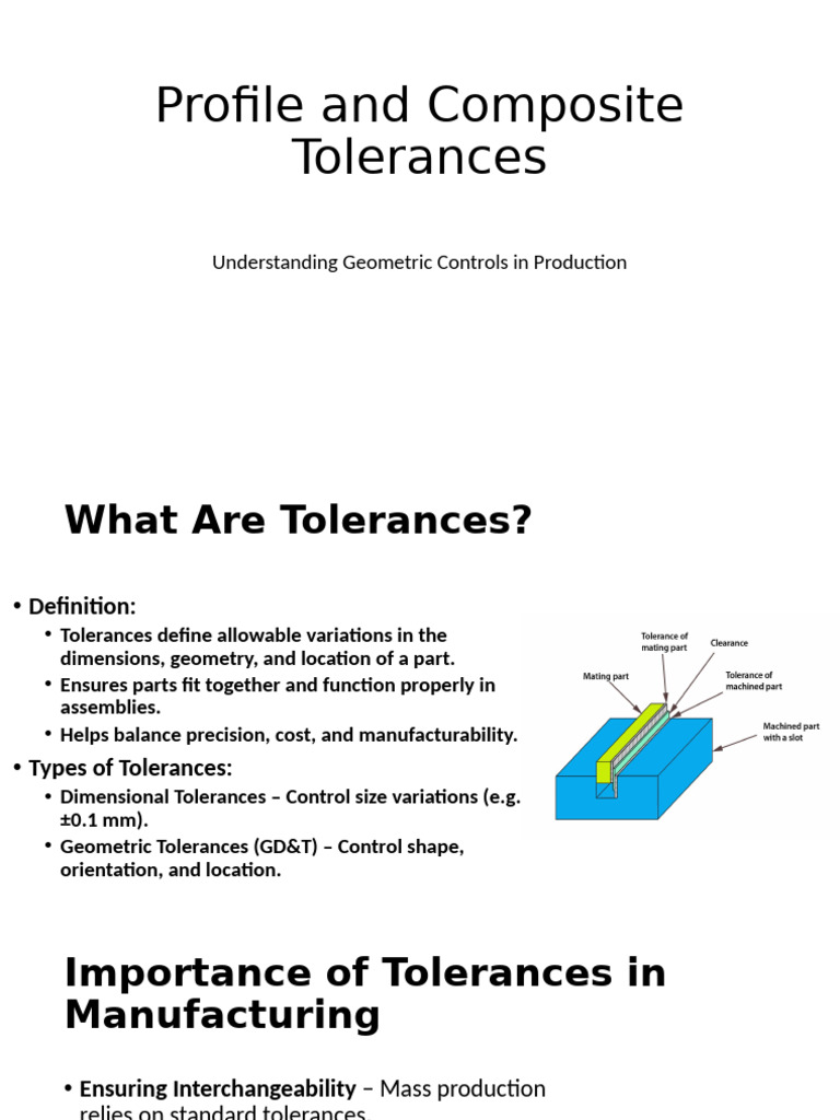 Profile and Composite Tolerances DFMA | PDF