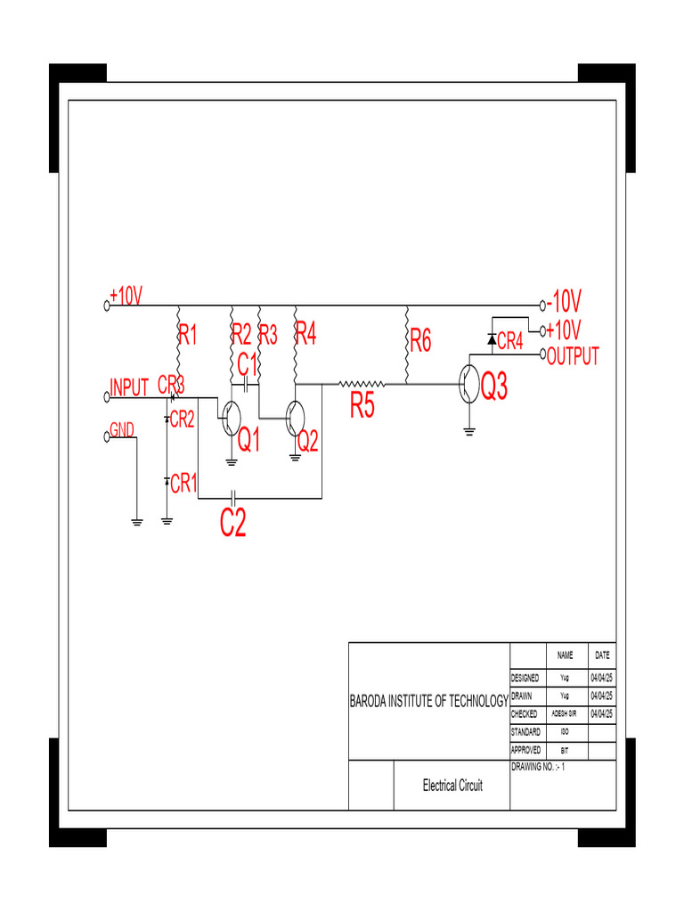 Electrical Circuit Diagram Design | PDF