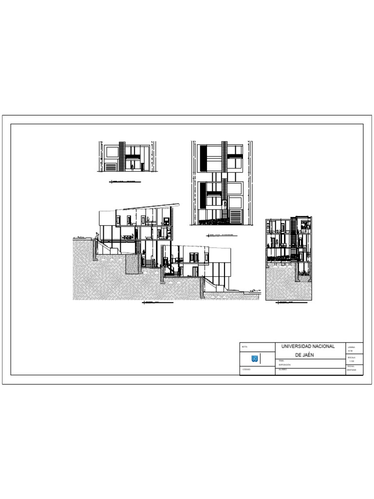 Corte y Elevaciones Plano Sandy | PDF