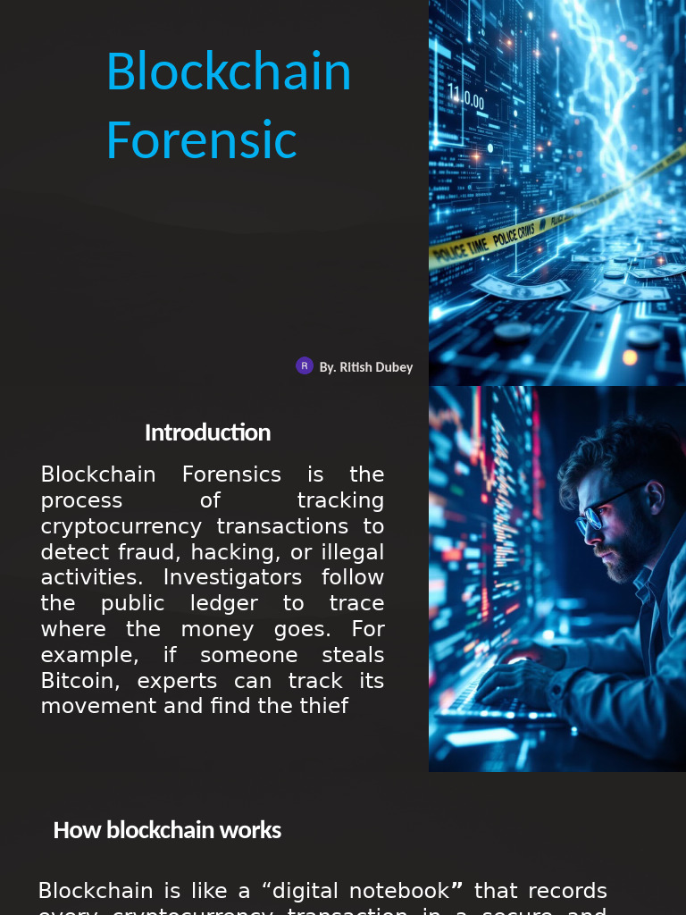Blockchain Forensics Tracing Digital Financial Trails | PDF