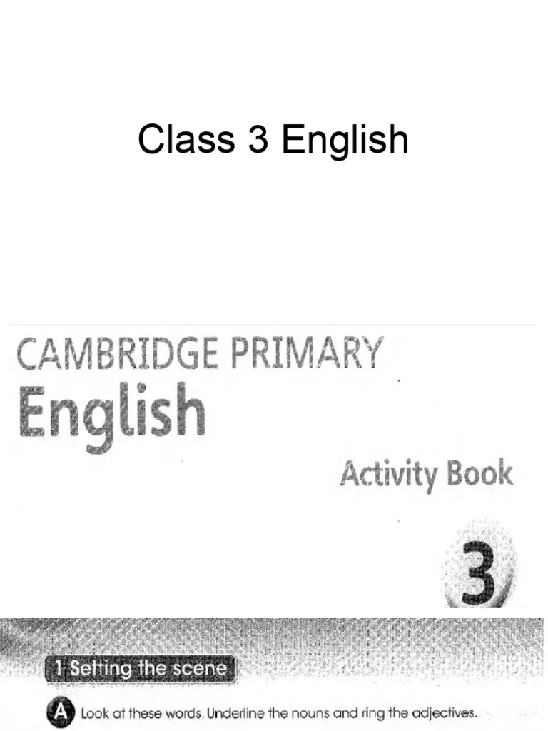 Class 3 English | PDF