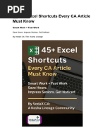 Power BI Keyboard Shortcuts Guide | PDF | Software | Computing