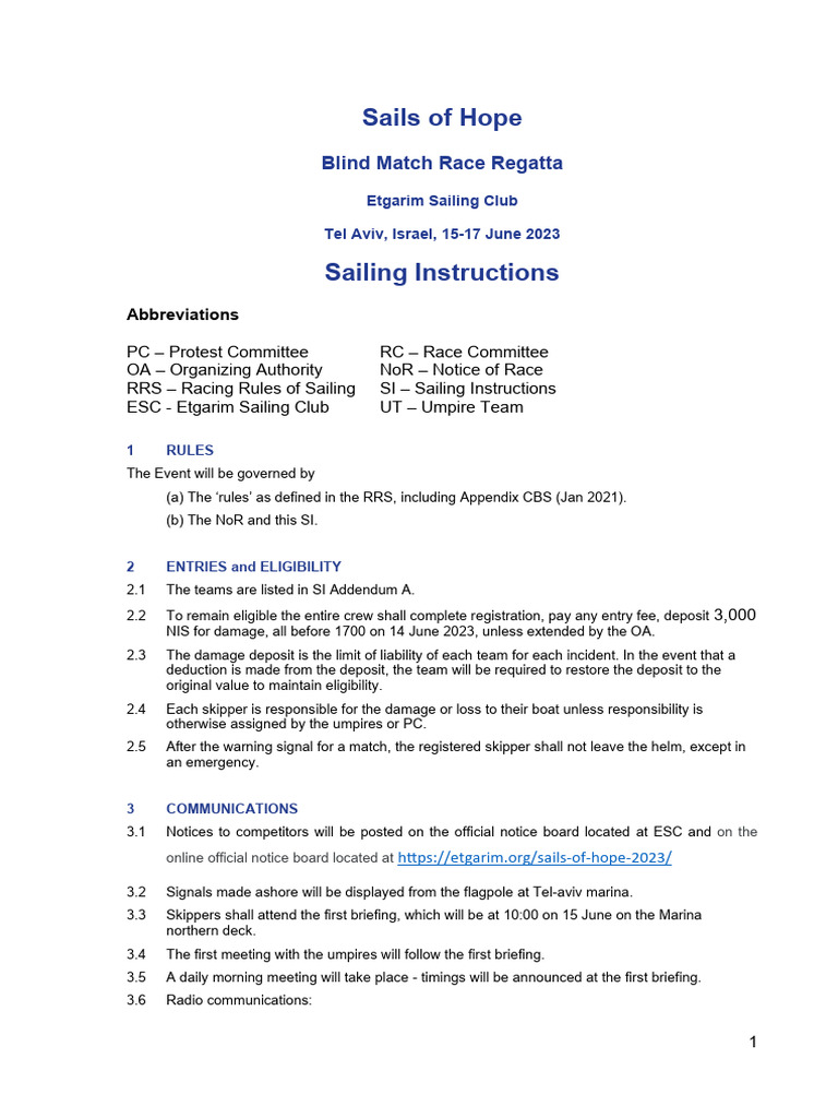Sails of Hope SI v3 2 | PDF | Water Transport