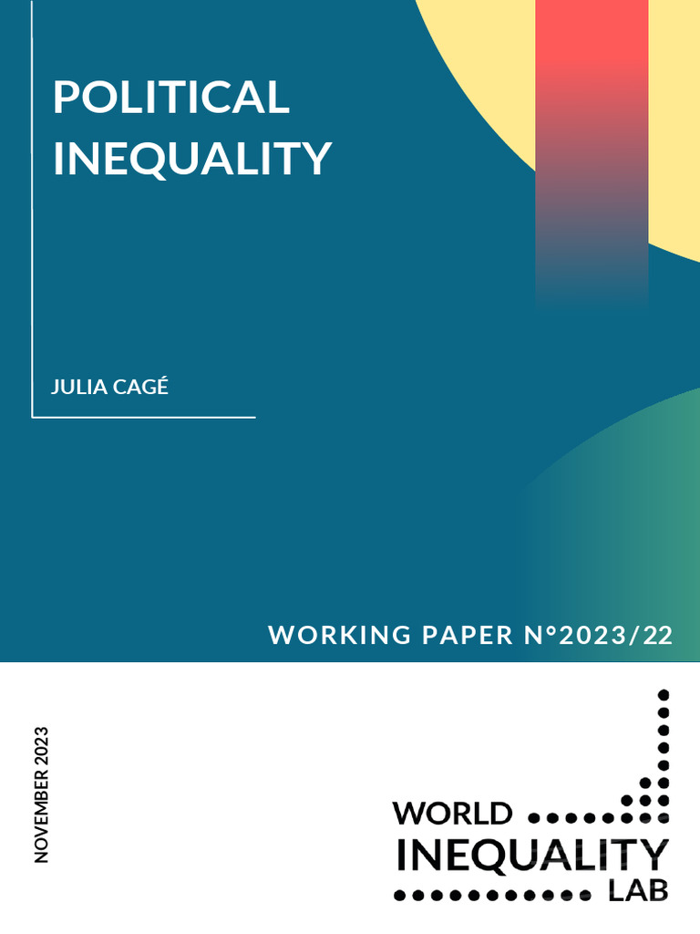 WorldInequalityLab WP2023 22 Political-Inequality Final | PDF ...