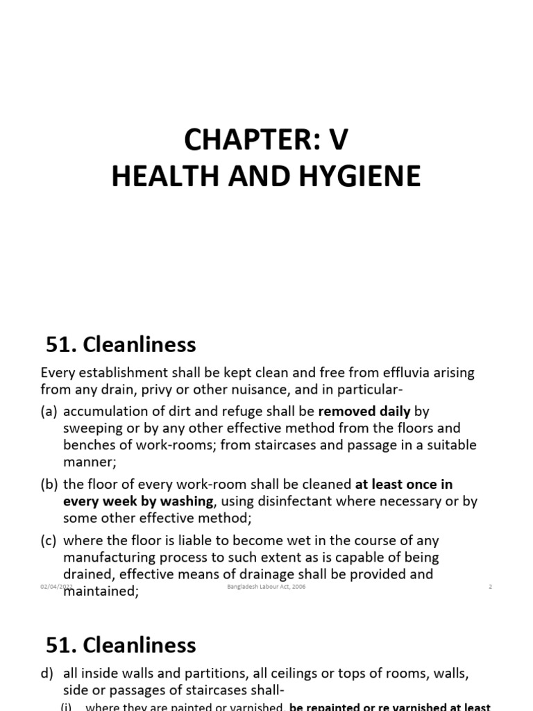Chapter 5 - Health and Hygiene | PDF | Roof | Window