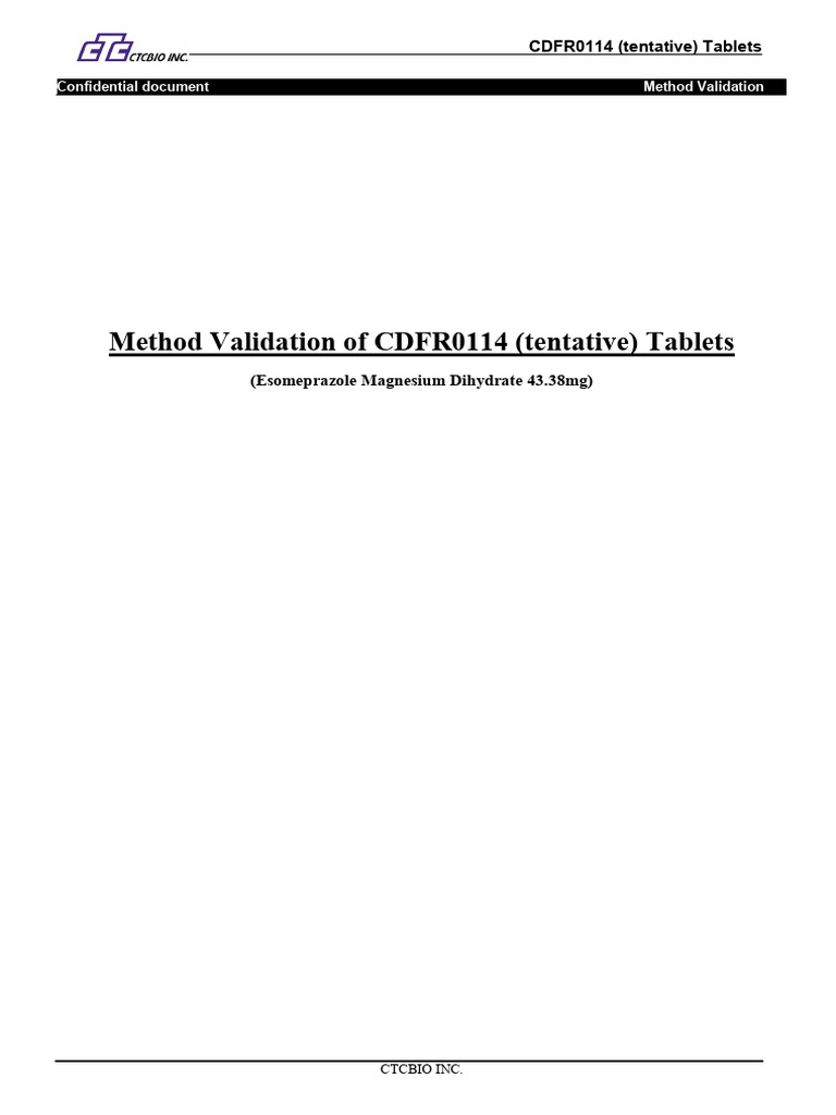 (Attachment-PD 2-7) Method Validation Report | PDF | Detection Limit ...