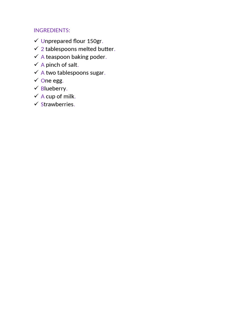 Ingredients | PDF