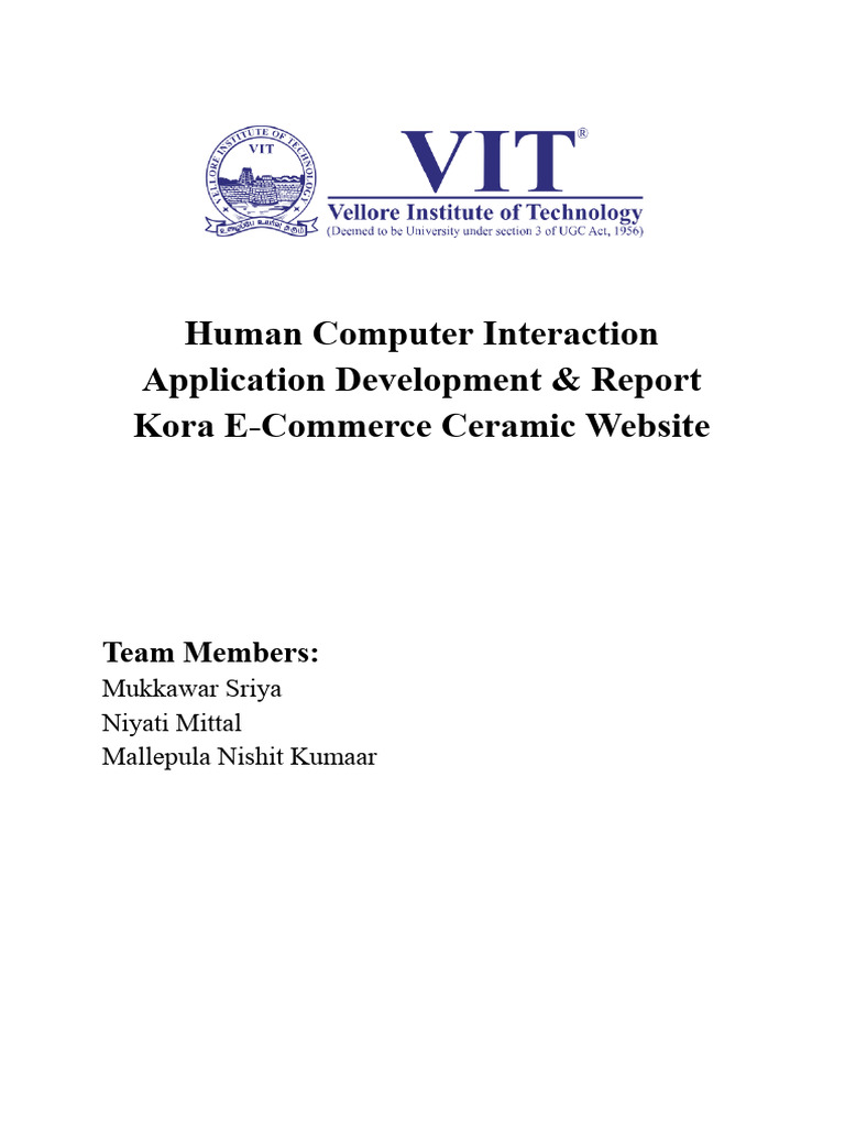 Human Computer Interaction Report | PDF | Usability | Databases