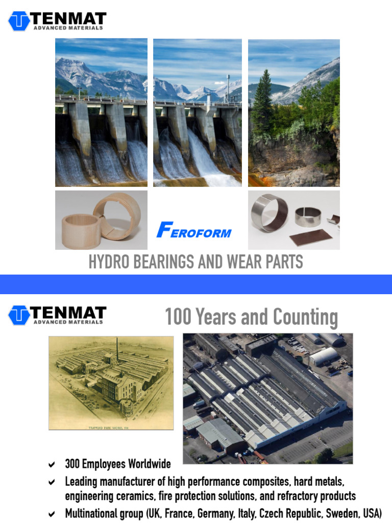 En - TENMAT Hydro Presentation - English | PDF | Bearing (Mechanical ...