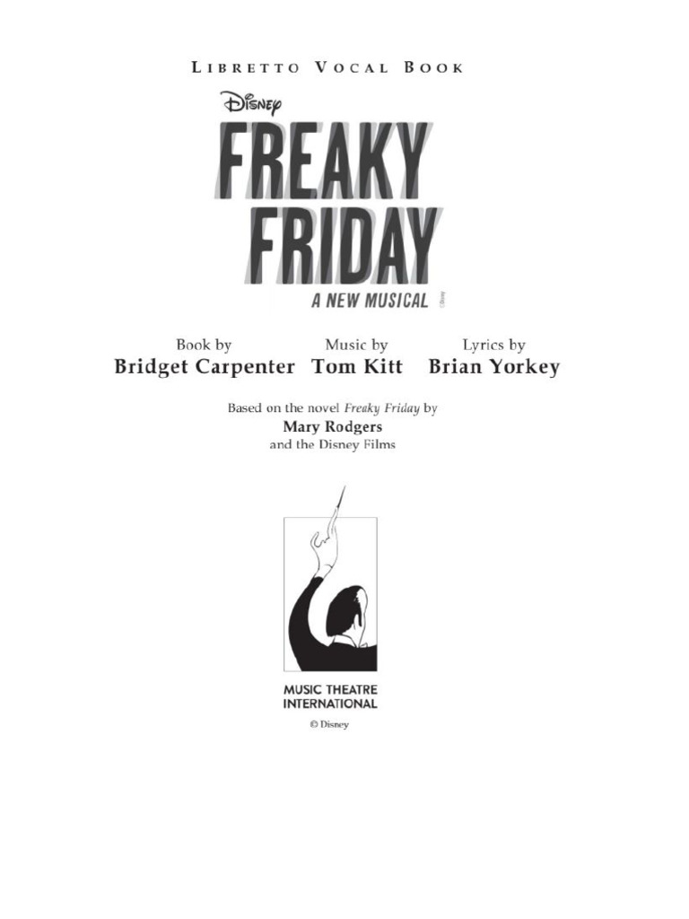 Freaky Friday Libretto | PDF