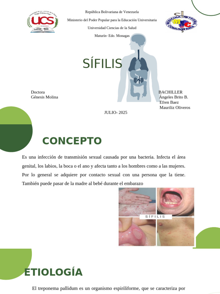 Sífilis | PDF | Medicina | Enfermedades y trastornos