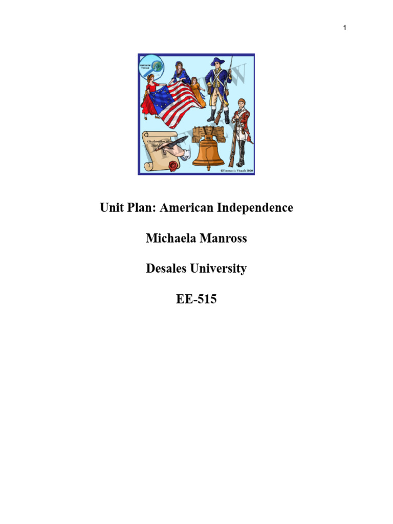 Manross Lesson Plan - History | PDF | United States Declaration Of ...
