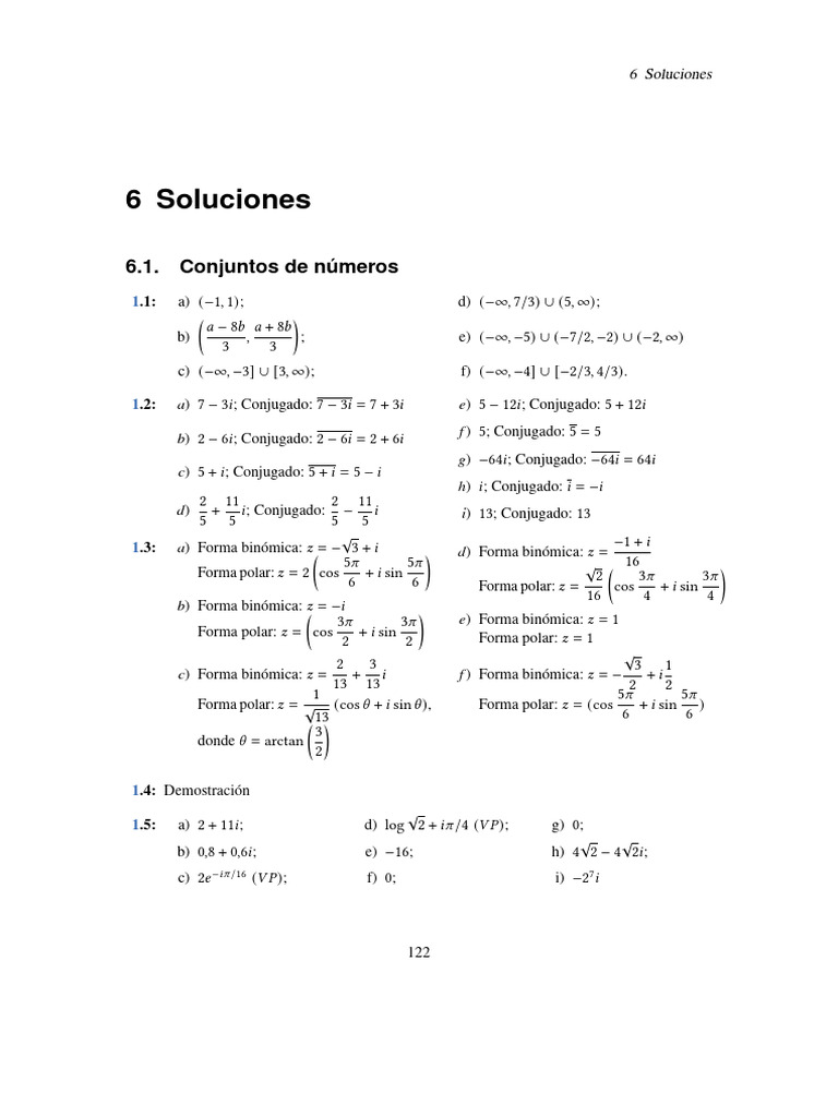 Soluciones a Problemas de Números Complejos | PDF