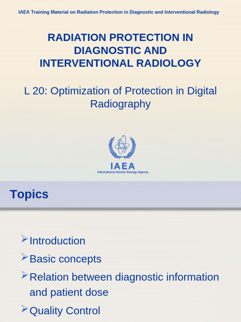 Digital Radiography: Radiation Protection Guide | PDF | Radiography ...