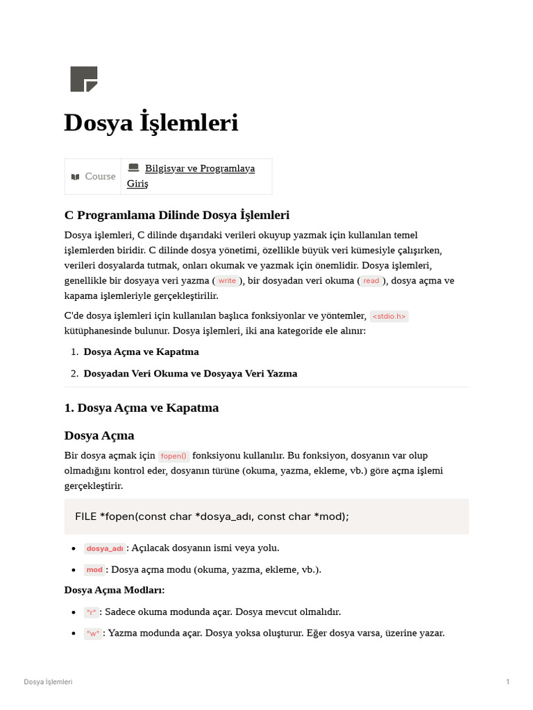 Dosya Lemleri-1 | PDF