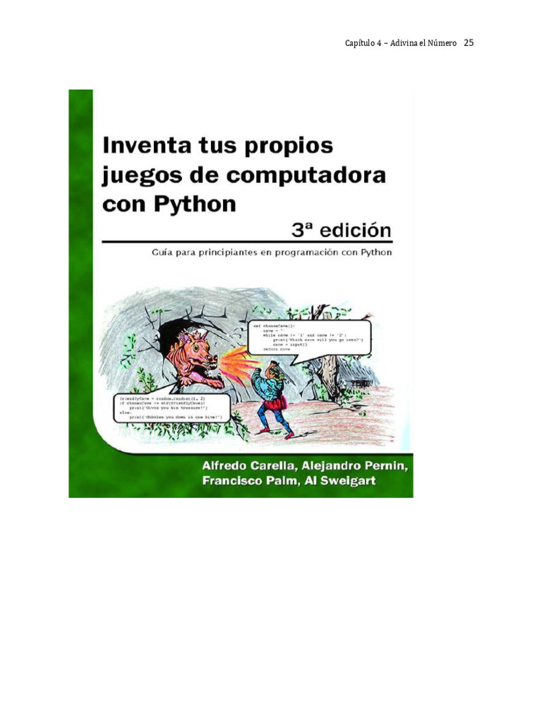 Desarrolla Juegos en Python Part 2 | PDF | Python (lenguaje de programación) | Programa de ...