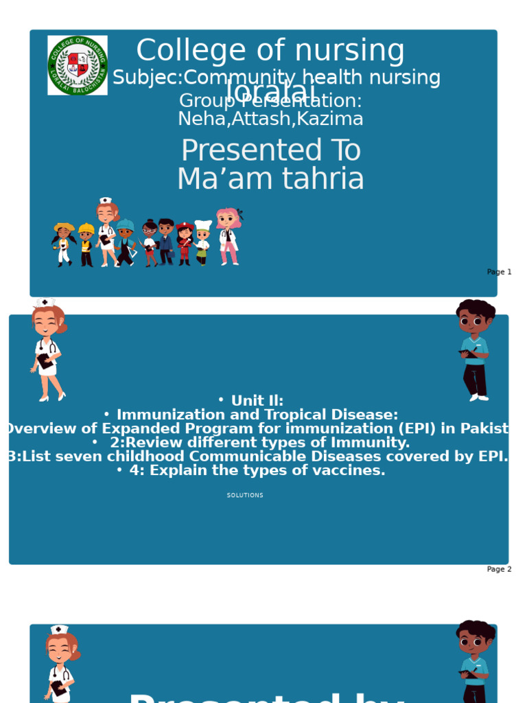 Blue White English Community Helpers Presentation | PDF