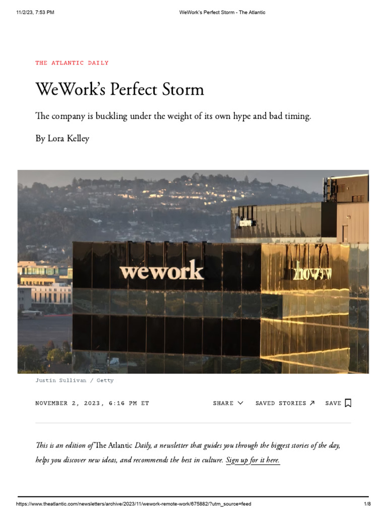 WeWork's Downfall: Hype and Mismanagement | PDF | Business