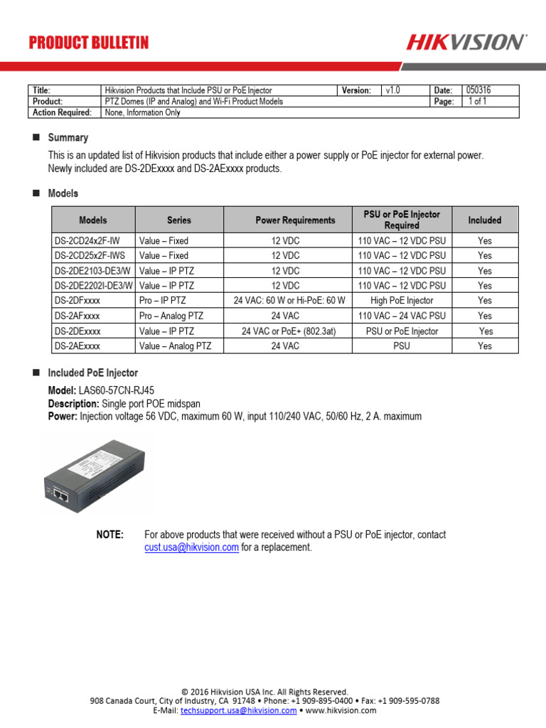 PB Power Injector Included | PDF