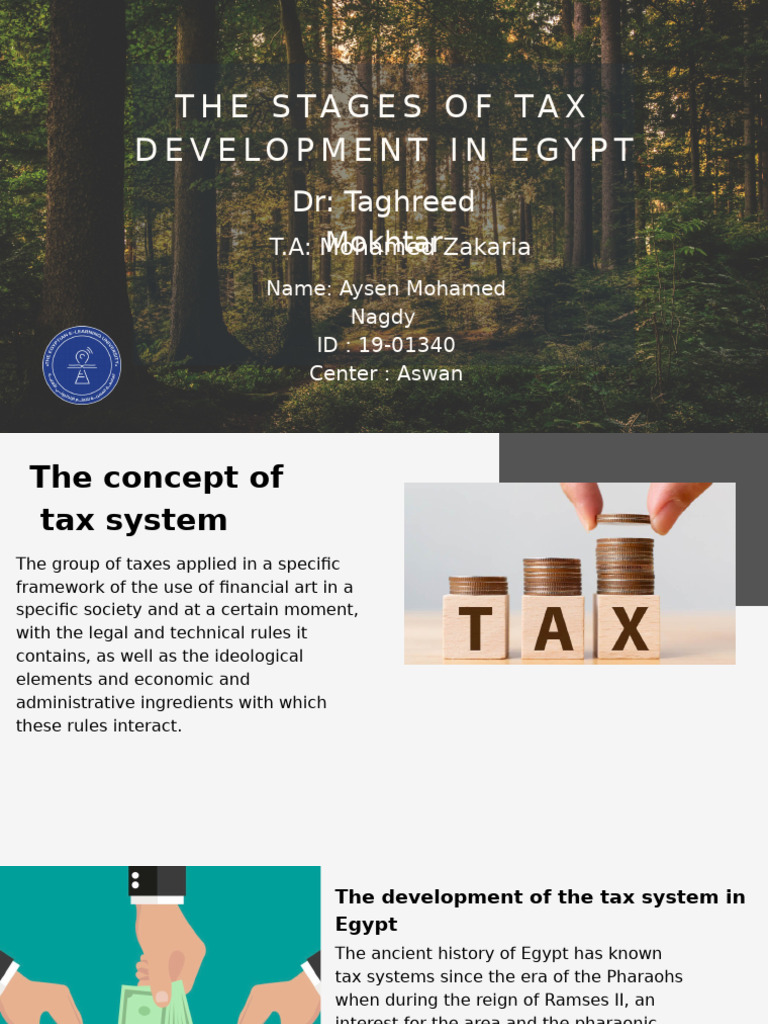 The Stages of Tax Development in Egypt | PDF | Taxes | Ancient Egypt