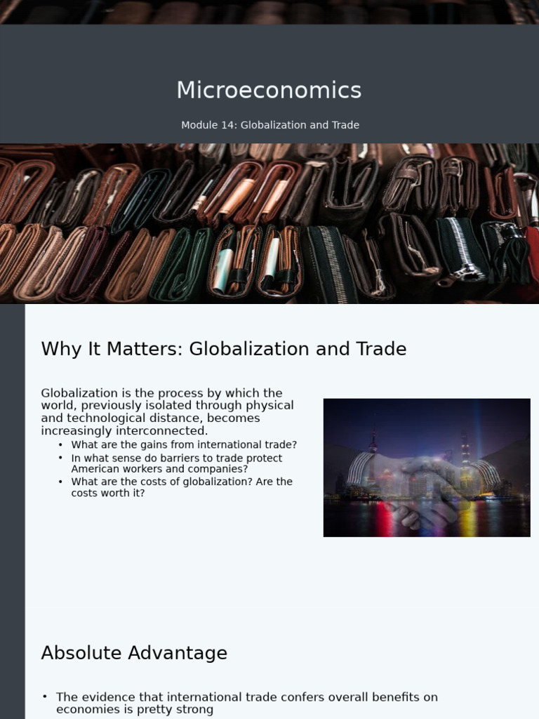 Microeconomics 14 Globalization+and+Trade | PDF | World Trade Organization | General Agreement ...