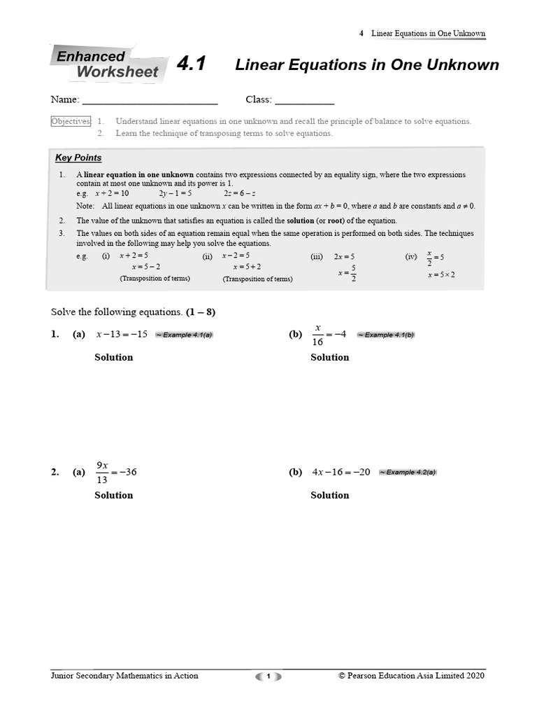 Understanding Linear Equations | PDF | Equations | Algebra