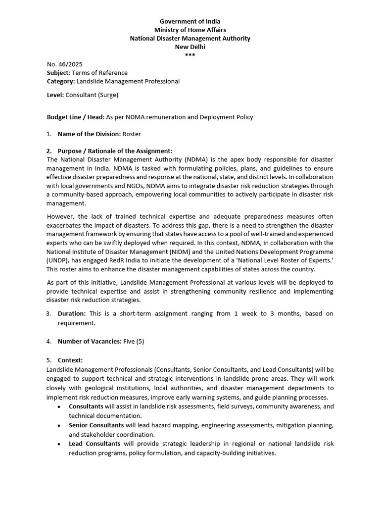 Landslide Management | PDF