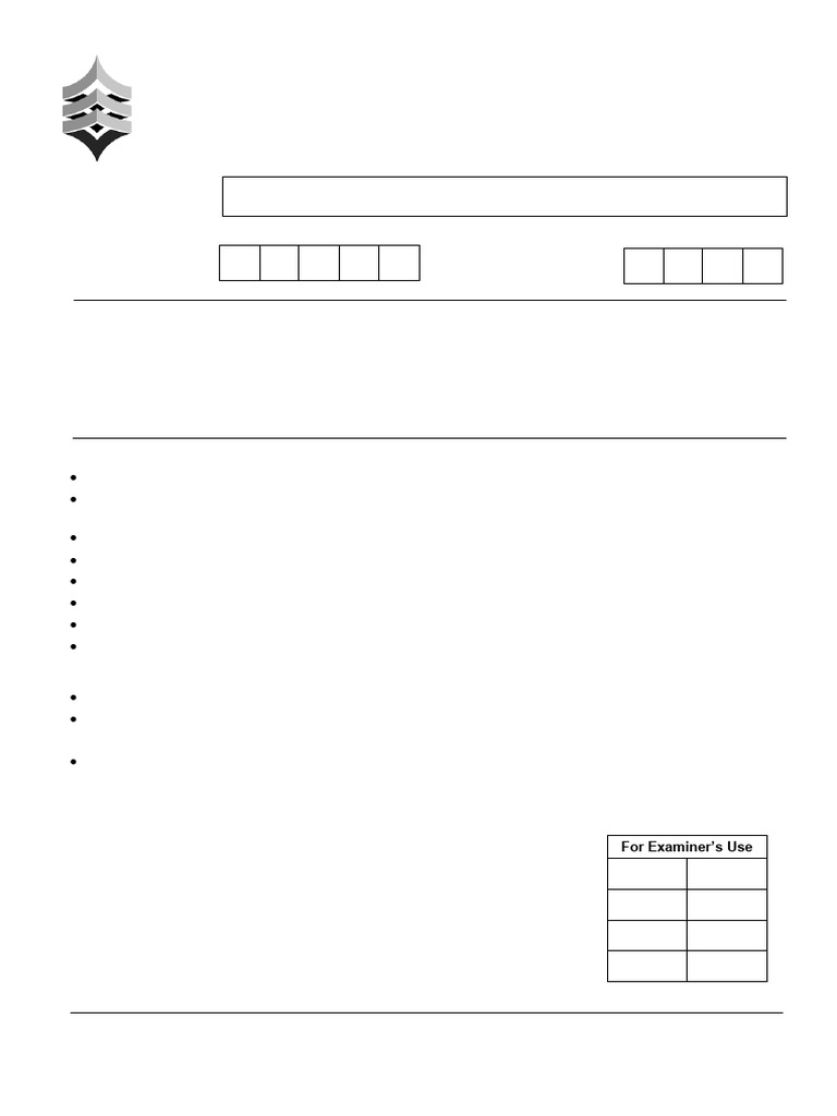 1430 General Science Specimen Paper 5 2025 | PDF | Carbon Dioxide